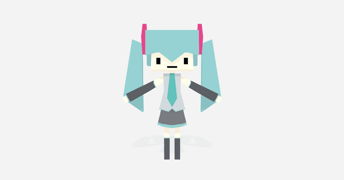 ボックスミク（MMD用初音ミクモデル）